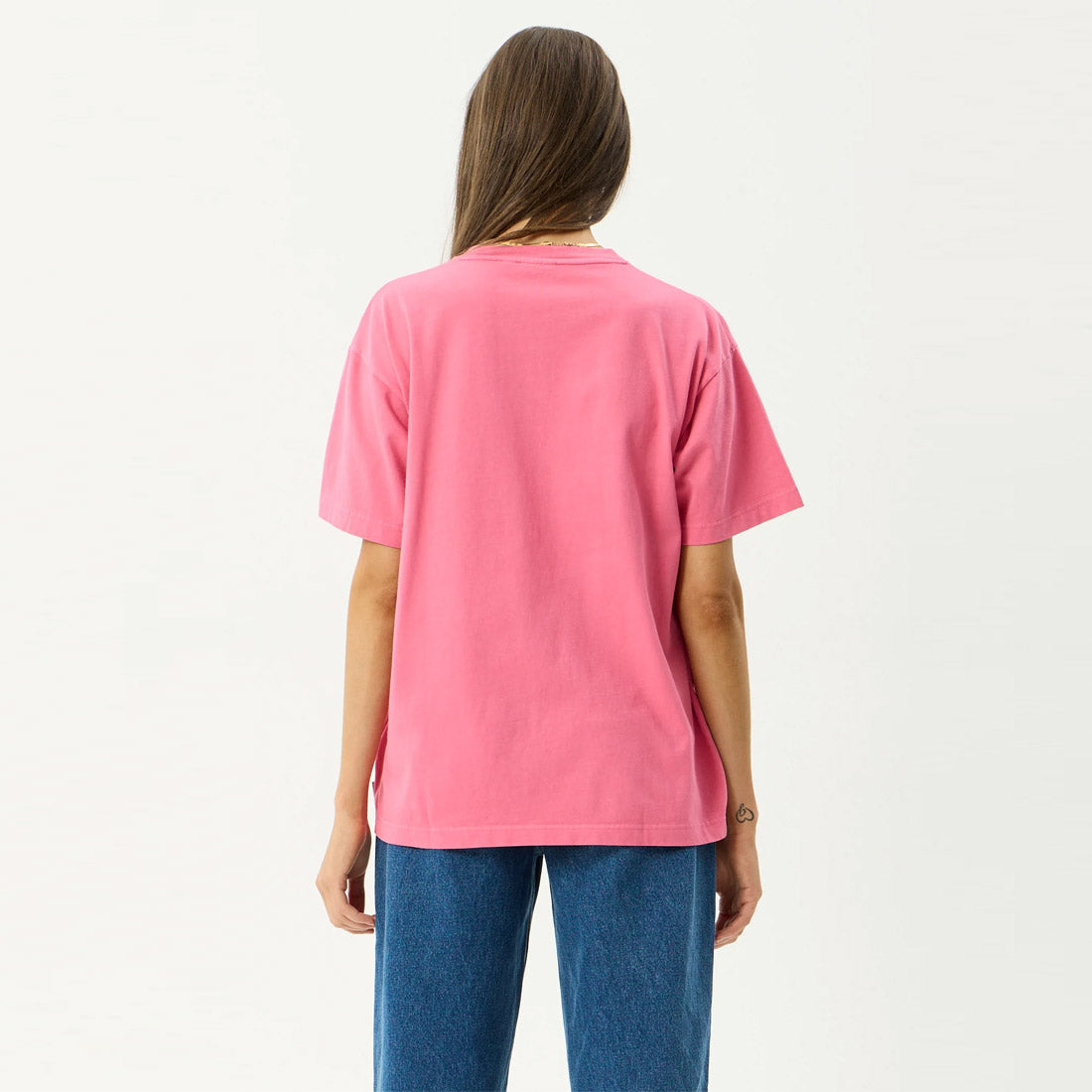 AFENDS Women's Sea Siren Oversized Tee - Washed Raspberry – Quest Store