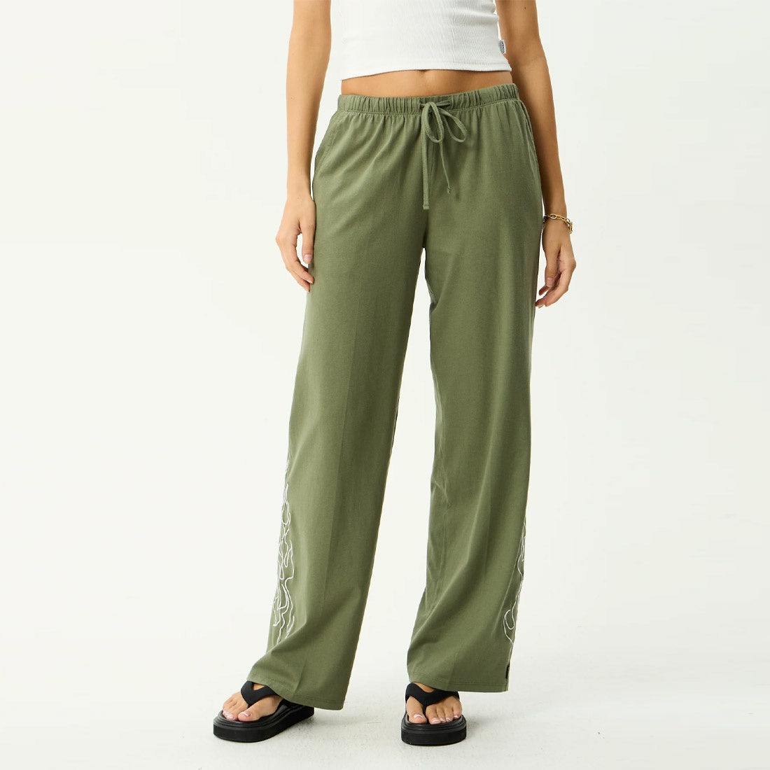 AFENDS Women's Dirts Jersey Pant - Deep Olive – Quest Store