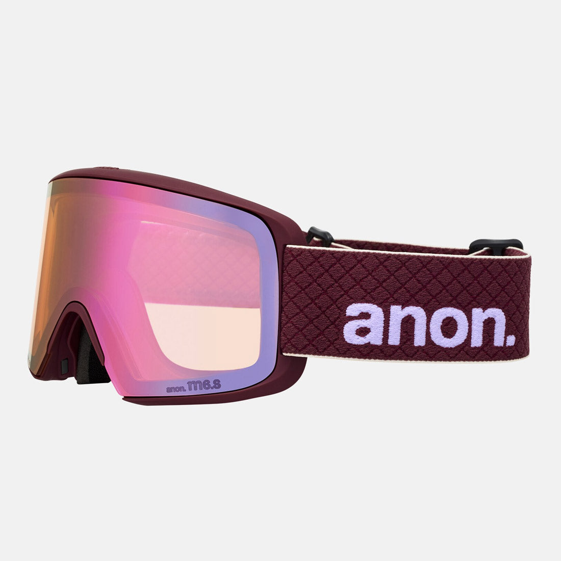 ANON M6S Goggle + MFI Facemask 2026 - Deep Cherry/Perceive Cloudy Pink ...