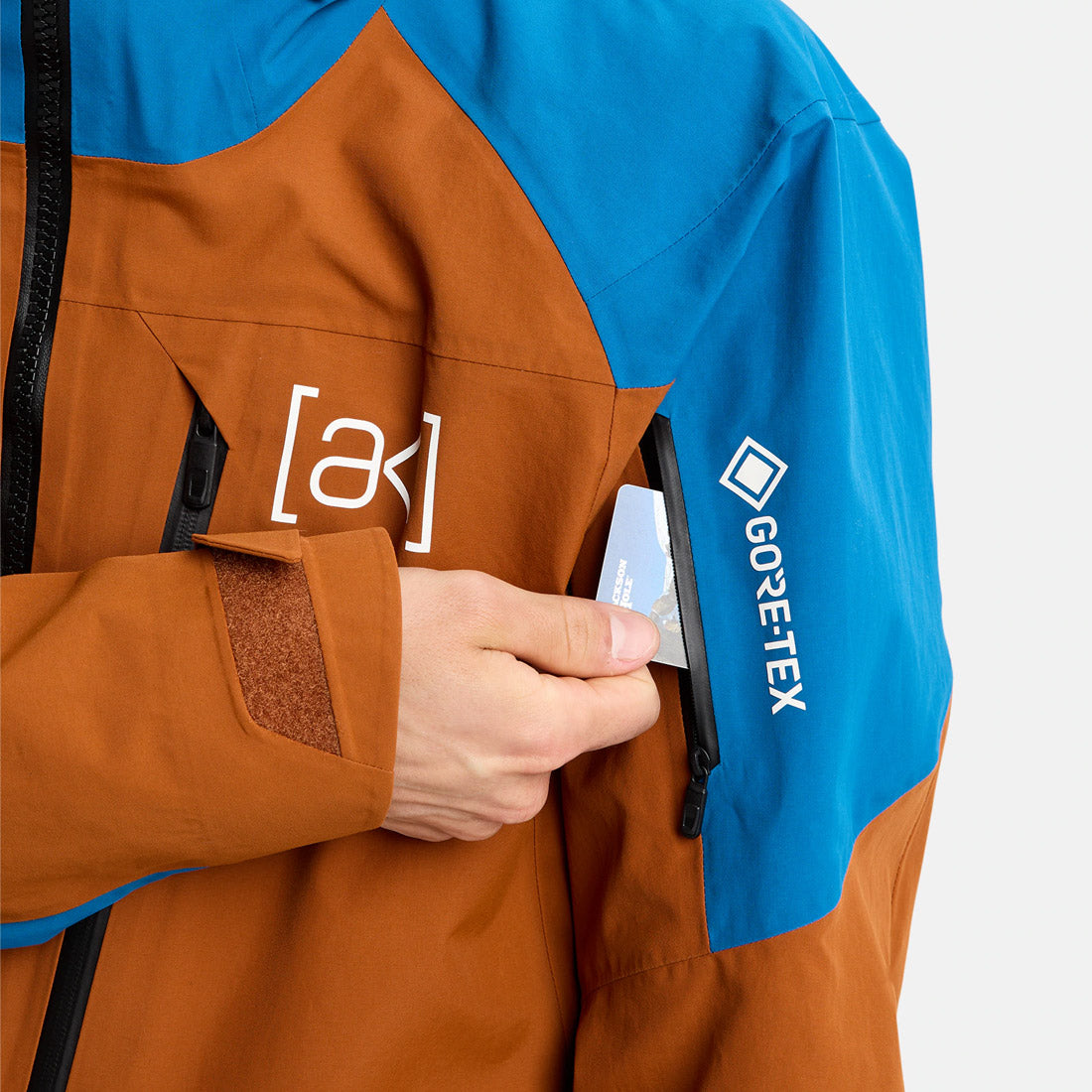 BURTON [ak] Gore-Tex 2L Cyclic Jacket 2026 - Chestnut Brown/Blue Teal ...