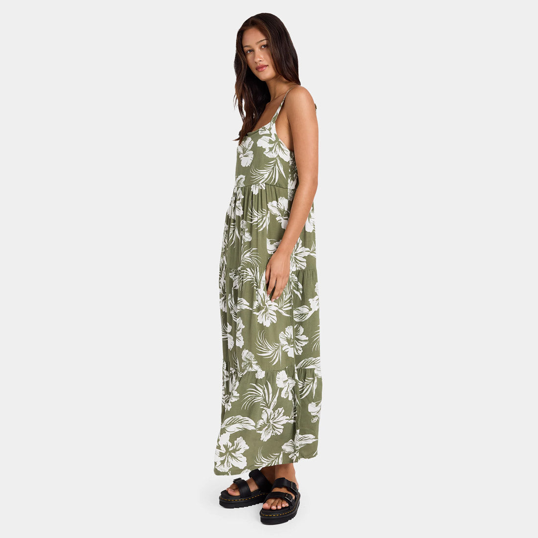 VOLCOM Viper Dress - Moss Stone – Quest Store